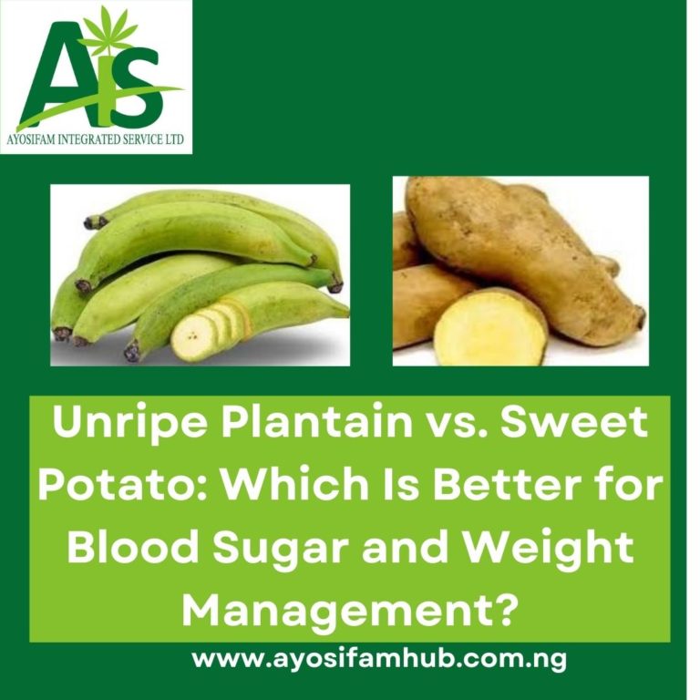 Unripe Plantain vs. Sweet Potato: Which Reigns Supreme for Blood Sugar ...